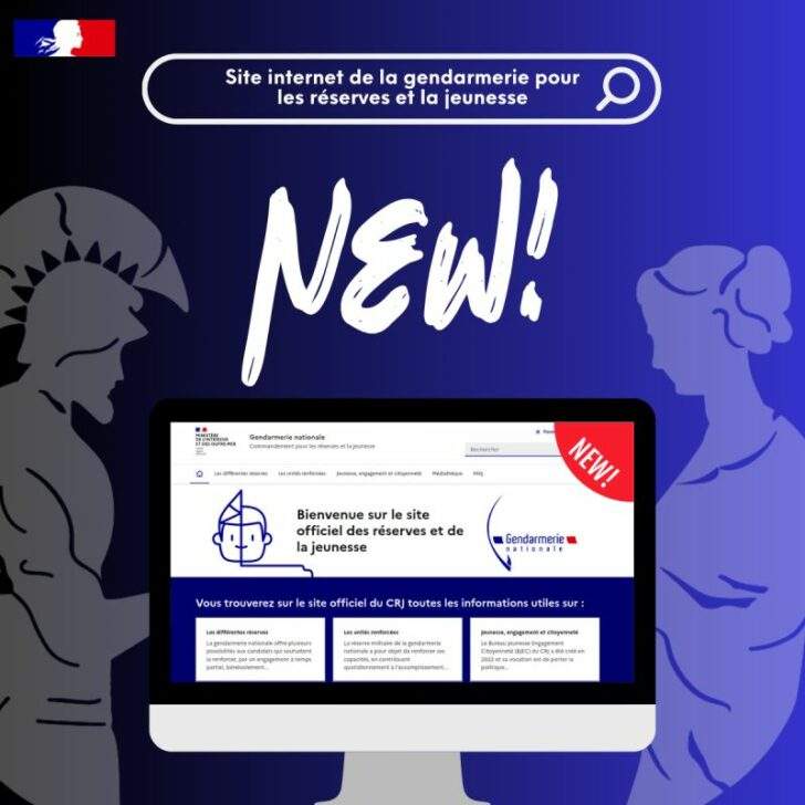 Le Commandement de la gendarmerie pour les Réserves et la jeunesse a lancé son site internet ...
